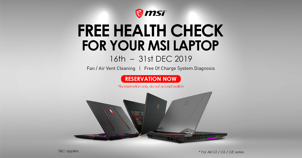 MSI Laptop Checkup