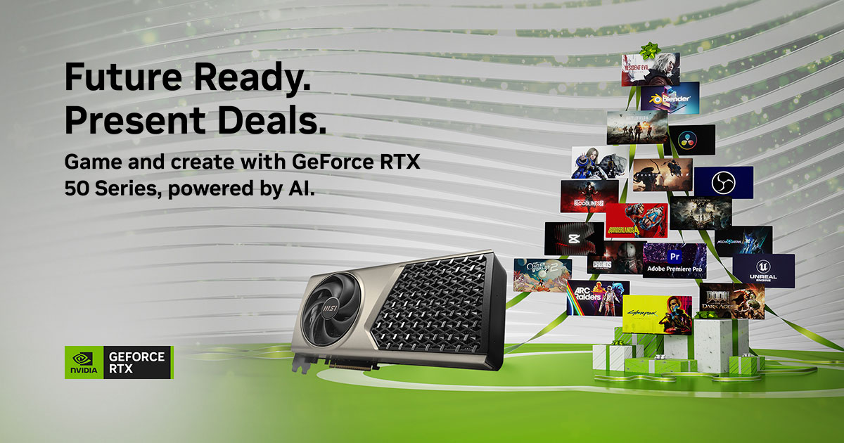 MSI x NVIDIA Future Ready. Present Deals.