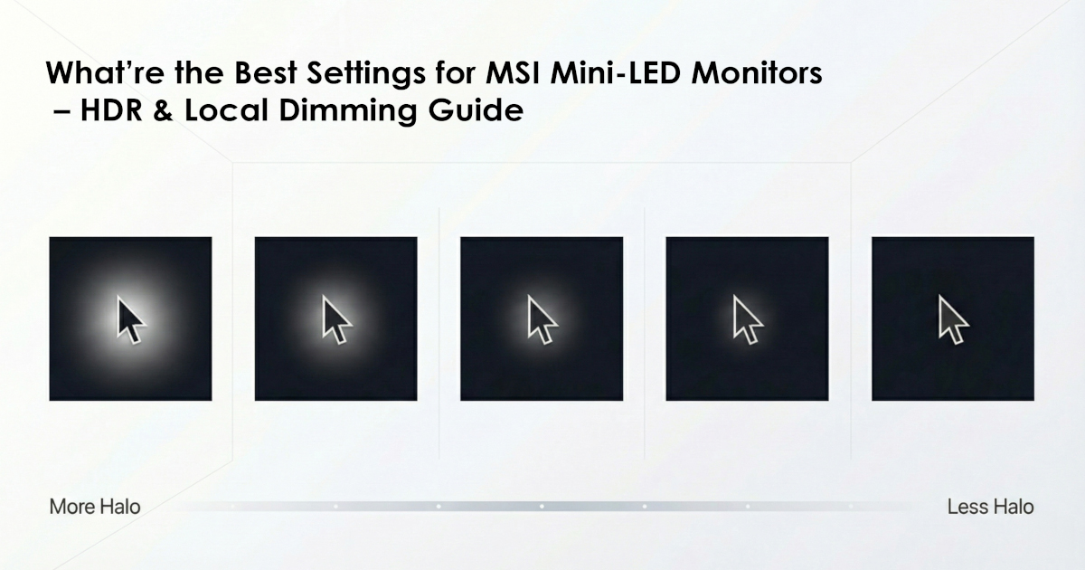 MSI Mini‑LED「HDR」與「區域調光」最佳設定指南