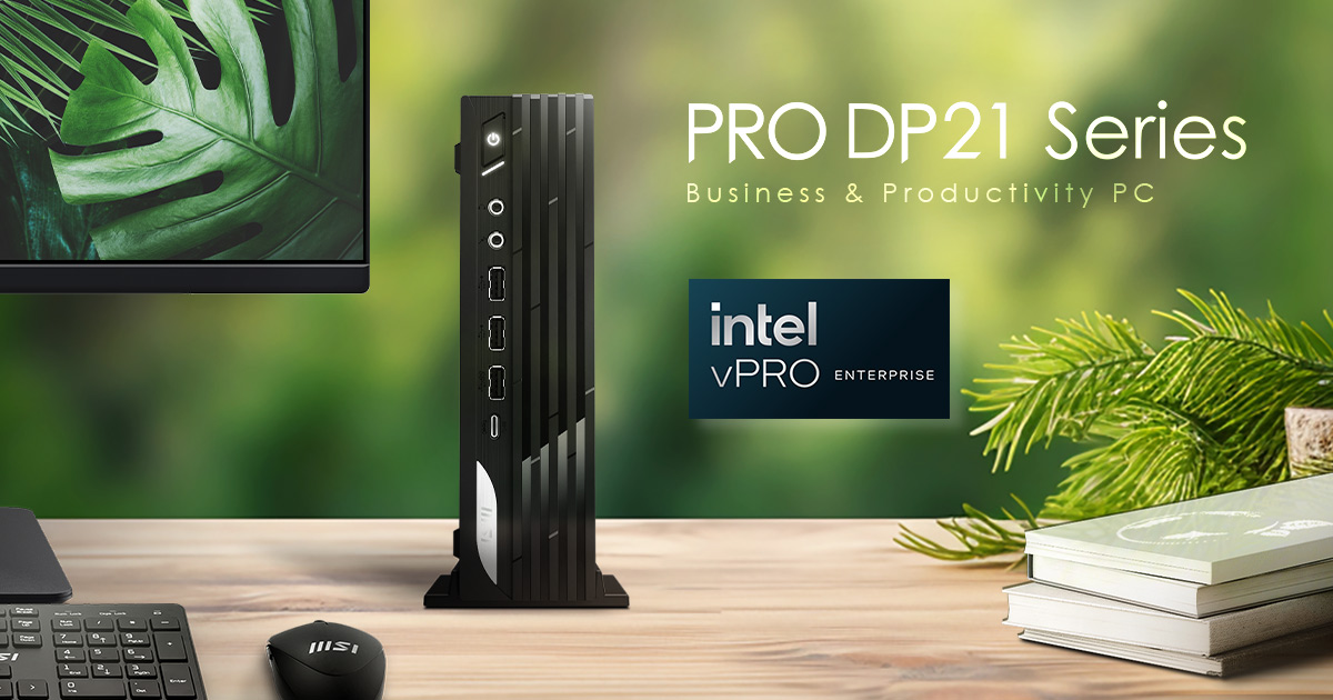 微星推出適合商務人士使用的「小巧、可靠、環保」的創新 PRO DP21 14MQ