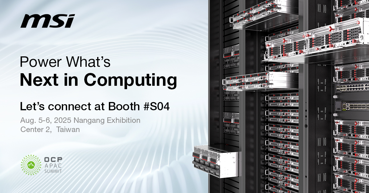 微星於OCP APAC 2025展出DC-MHS與MGX伺服器，模組化設計強化雲端與AI彈性部署